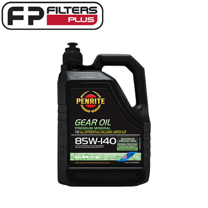 GO851400025 Penrite Mineral 85W140 Gear Oil - Filters Plus WA - 2.5L