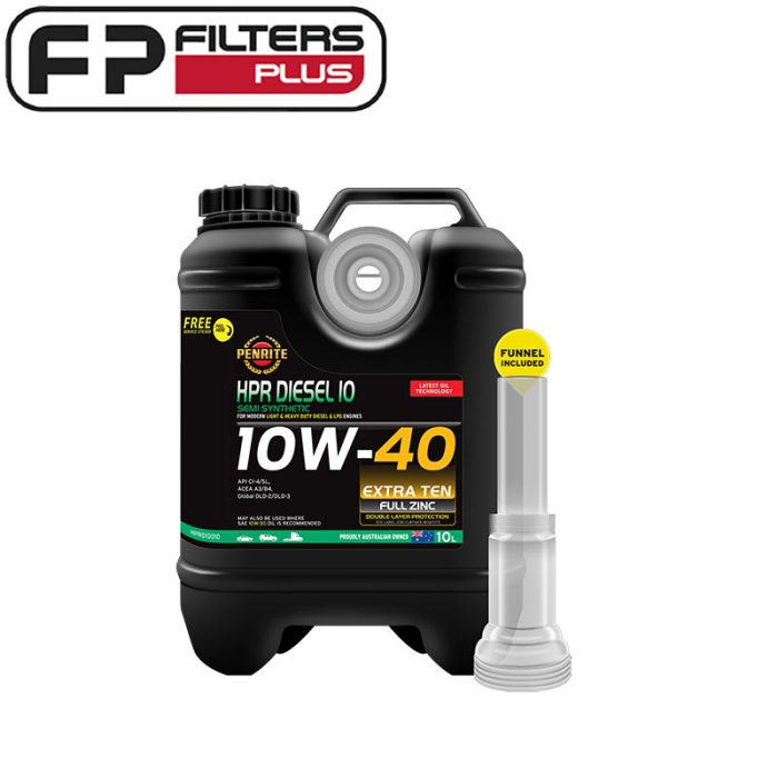 HPRD10010 Penrite HPR Diesel 10 Engine Oil 10W40 - Filters Plus WA