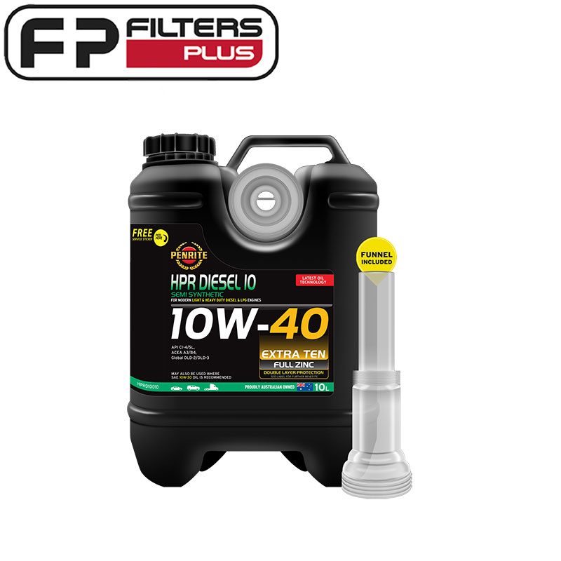 HPRD10010 Penrite HPR Diesel 10 Engine Oil 10W40 - Filters Plus WA